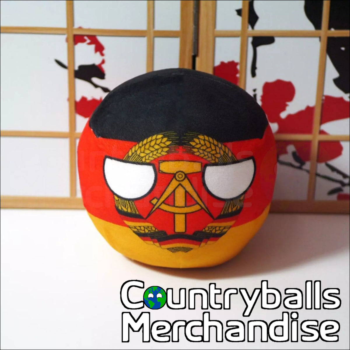 East Germany Plush by Countryballs Merchandise – CountryballsMerchandise