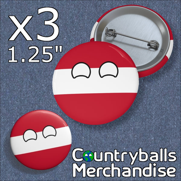 Austria Pin Badges Österreich-Abzeichen – CountryballsMerchandise